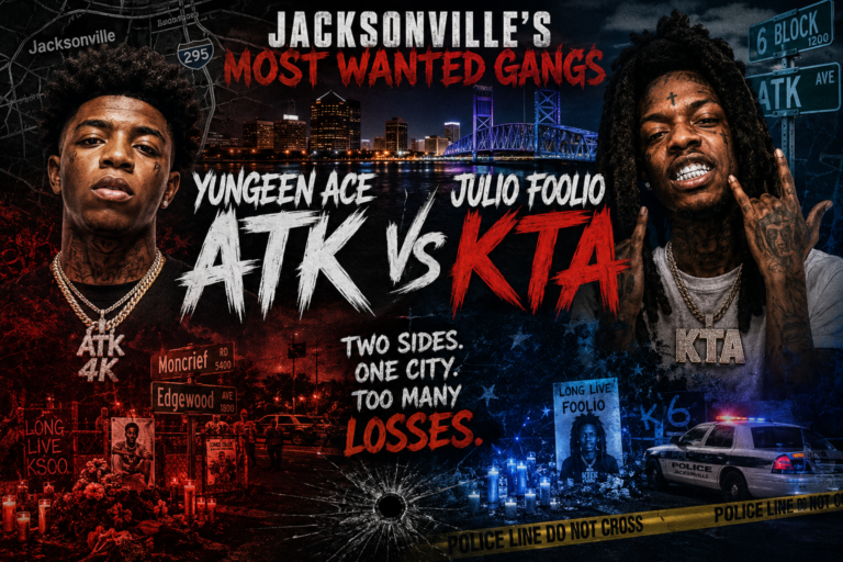 Jacksonville's Most Wanted Gangs: Yungeen Ace, ATK, Julio Foolio And ...